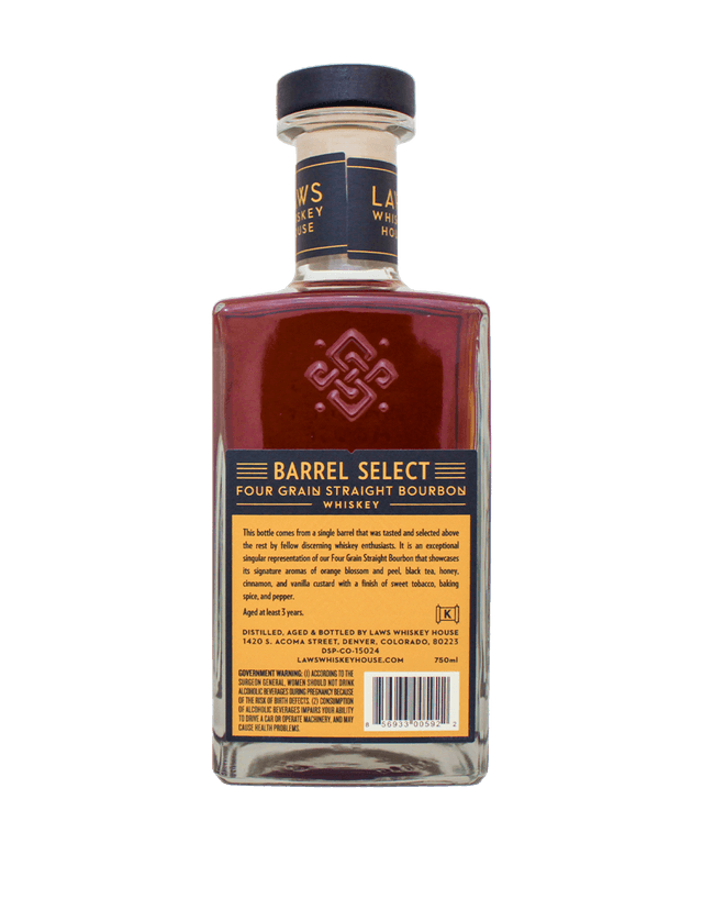 Laws Four Grain Bourbon Select Single Barrel #1453 | ReserveBar